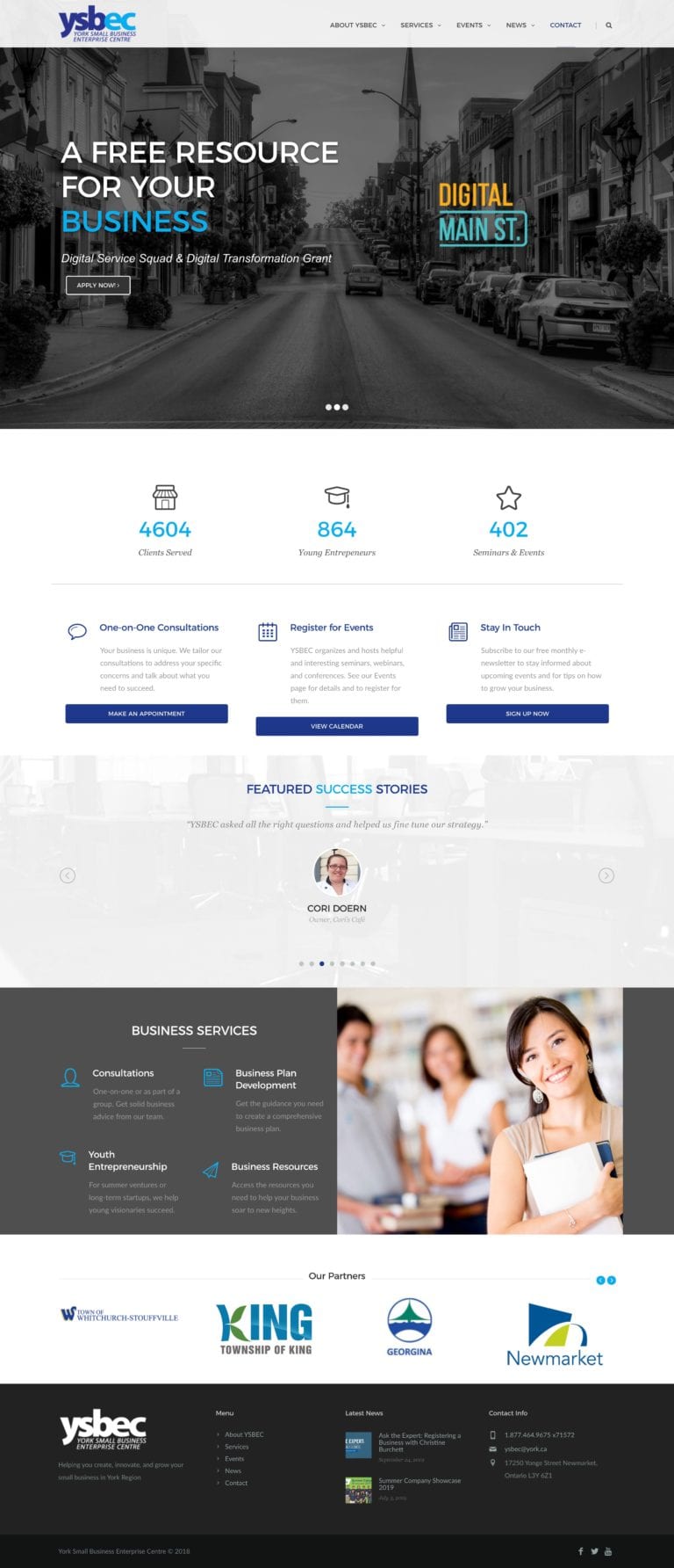 YSBEC Web Design | Treefrog Inc.